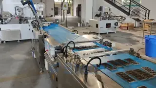 chocolate bar two stage paper packing machine