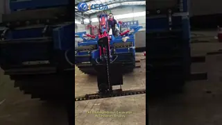 Amphibious Excavator Accessories Display