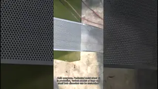 Metal sheet perforated production process