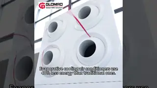 China 5HP 7HP 10HP 12HP Louvered Type Evaporative Cooling Energy-Saving Air Conditioner Low Noise Industrial Air Conditioner for sale