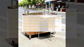 Luxury Wooden Service Cart for Hotels