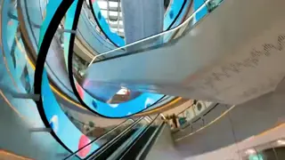 Creative application capabilities of irregularly shaped flexible LED screens, showcasing spiral crea