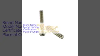 Efficient Stainless Steel Set Screws Notch Chip Flute