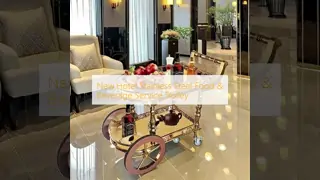 Gold Hotel Food Service Cart
