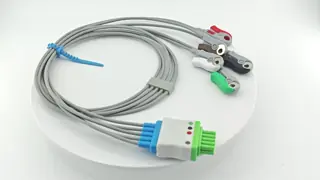 Watch:Compatible Datascope 5 Lead ECG Leadwire Clip Type AHA