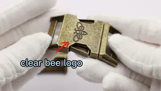 Custom logo dog collar metal buckle 25mm