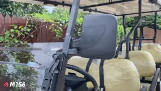 M1S6 White  Electric Golf Cart  Car With Powerful Motor And Controller