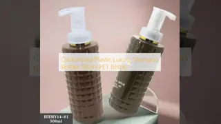Luxury 500ml PET Shampoo Bottles Custom Design