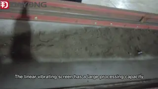 Linear vibrating screen for sand screening