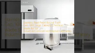 Hands Free Stainless Steel Trash Can