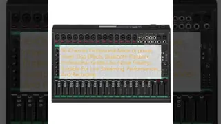 16 Channel Pro Mixer Live Stream DJ Recording