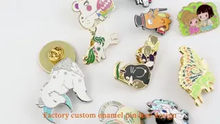 High Quality Rude Hype Beast Tiger Lion Animals Dyed Metal Enamel Pins