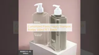 Custom Luxury PET Shampoo Bottles 500ml