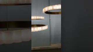Modern Natural Marble Chandelier Luxury Natural Spanish Villa Living Room Lamp Post Restaurant Alaba
