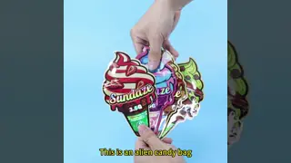 3.5g Ice Cream Shaped Creative Die-Cut Packaging