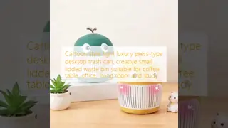Space Saving Lidded Trash Can