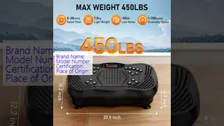 Vibration Plate 200W 120 Speeds Lymphatic Drainage