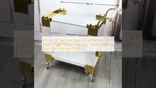 Vintage Iron Food Cart Trolley