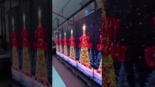 Flexible LED screen for advertising machines, high brightness and anti-glare.