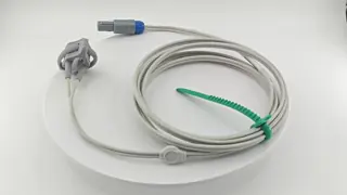 Watch:Compatible LE 6 Pin Single Cut  Direct Spo2 Sensor Neonatal Wrap 2.8M