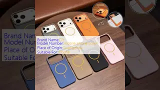 Magnetic Metal Button Phone Case Shockproof Protection