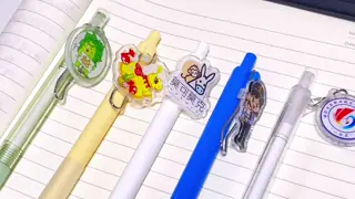 China Creative DIY Personalized Cartoon Anime Acrylic Gel Pen Unique Patch Design Rubber Metal Signature Pen for Promotions for sale
