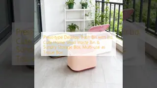 Cute Pedal Trash Bin Large Capacity