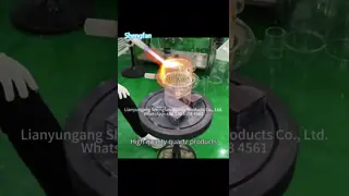 Professional Custom Waste Bottle High Temperature Resistant Quartz Glass Liquid Waste Bottle