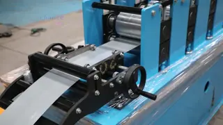 View 0.5-1.2mm Galvanized Steel Omega Light Steel Keel Hat Shape Channel Roll Forming Machine Demo