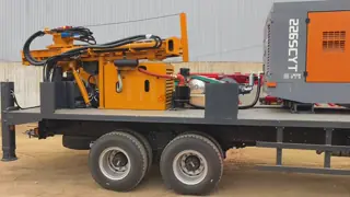 Vehicle mounted water well drilling rig