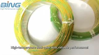 High Temp Dual color wire 600V Silver Plated Copper