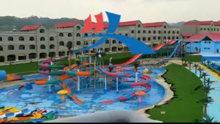 large water park installation  real shooting video