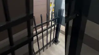 Galvanized steel fence