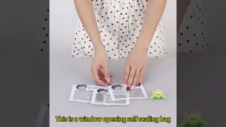 Clear PVC Zipper Bag for Jewelry & Small Parts Packaging