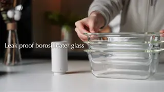 Custom High Borosilicate Vacuum Glass Food Containers with Pump for Premium Kitchen & Home Living Brands to Extend Freshness
