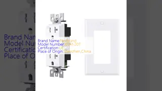 20 Amp Decorator Outlet 125V 60Hz Power Socket