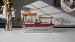 glass containers with silicone glass lid
