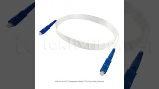 SC/UPC-SC/UPC Transparent Invisible FTTH Drop Cable Patchcord
