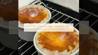 Basque Cake Paper 85x40mm Heatproof