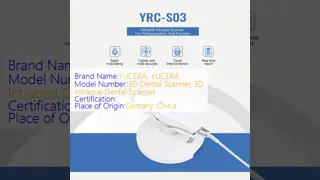 China YUCERA High Precision Dental 3D Scanner with ≤15μm Accuracy USB 3.0 Interface and 204g Lightweight Design for CAD CAM Milling for sale