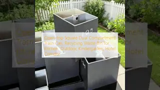 Dual Compartment Kitchen Trash Can