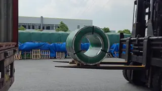 stainless steel coils are doing loading