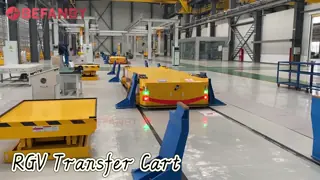 Production Line Customized RGV Cart,Fixed-point Parking Battery Rail Transfer Cart