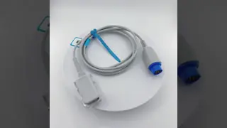 Watch:Compatible Biolight 12 Pin Spo2 Extension Cable to Nellcor DB9 2M