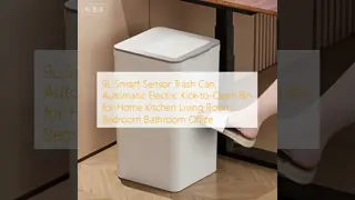 Stylish Wheeled Trash Can for Home