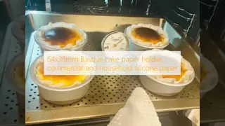 Basque Cake Paper 64x33mm Heat Resistant