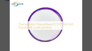 China Thermoplastic Polyurethane PU DTF Hot Melt Powder Silk screen printing for sale