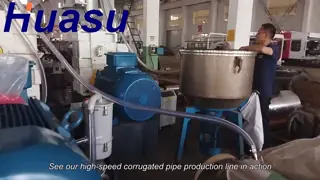 High Speed Corrugated Pipe Production Line