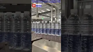 Bottle conveying lines used in a 42,000 BPH bottled water line