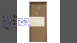 WPC Hollow Door Termite Mold Proof Heat Insulated